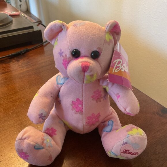 Mattel | Toys | Vintage 202 Floral Barbie Teddy Bear 6 Tall | Poshmark